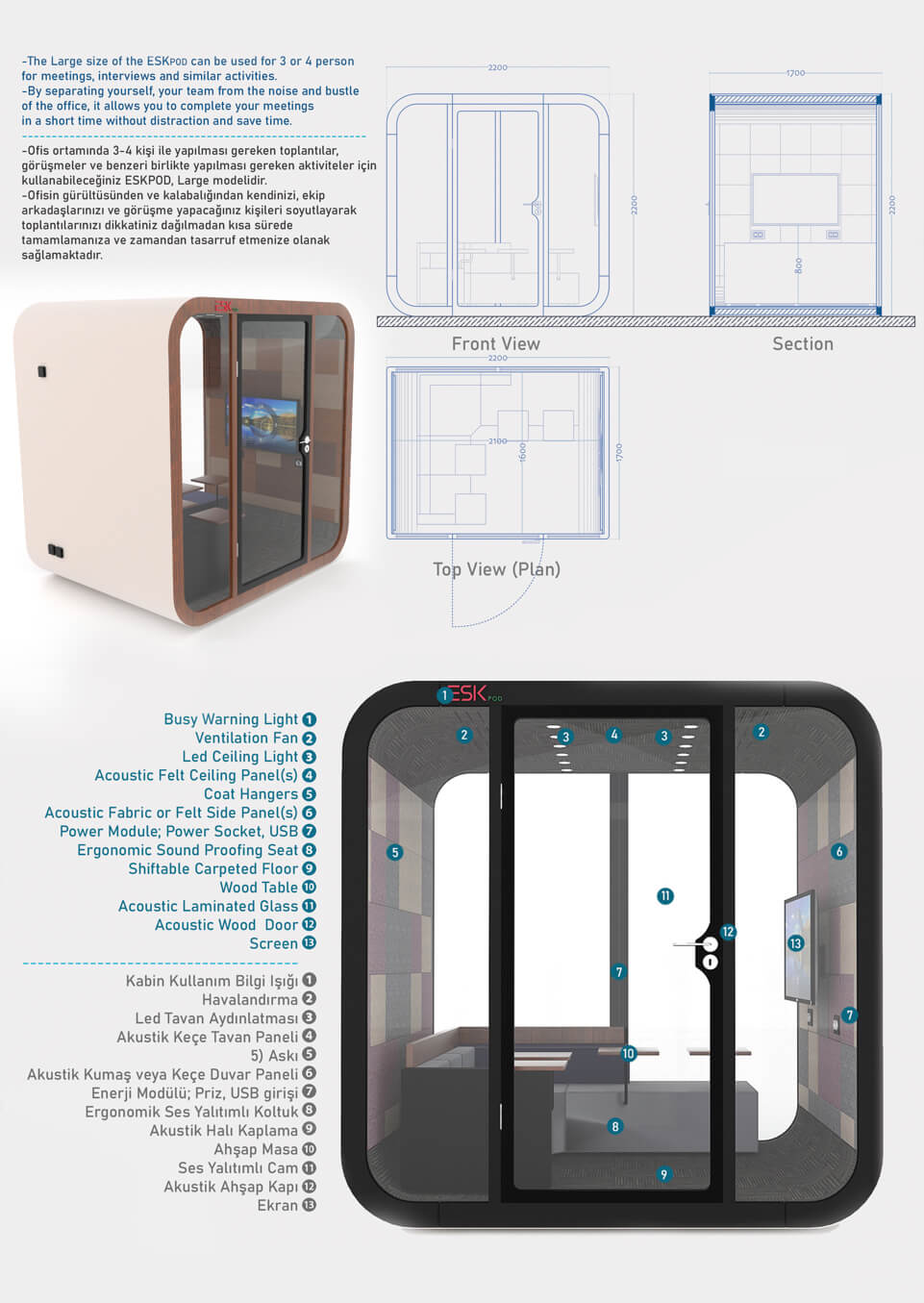 ESK pod Large | Esk Akustik